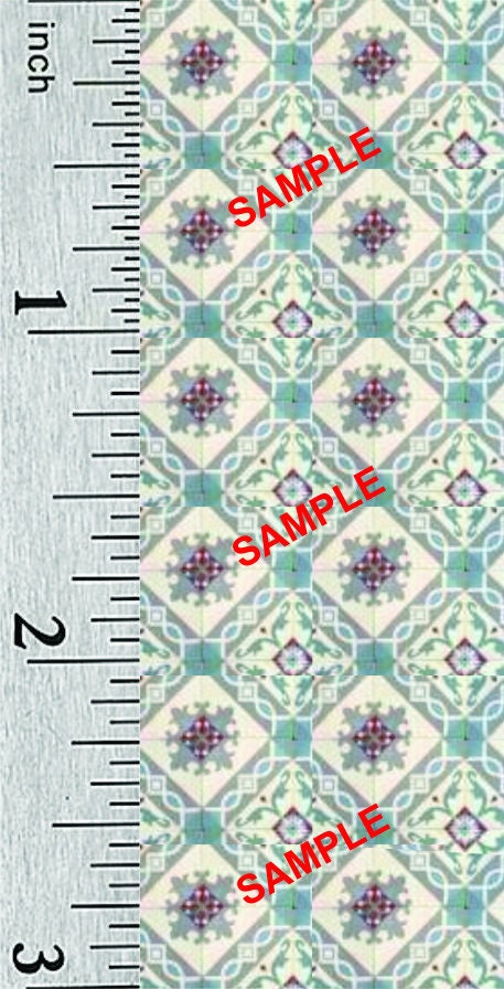 Quarter Scale and 1:144 Scale Miniature Victorian Dollhouse Tile ...