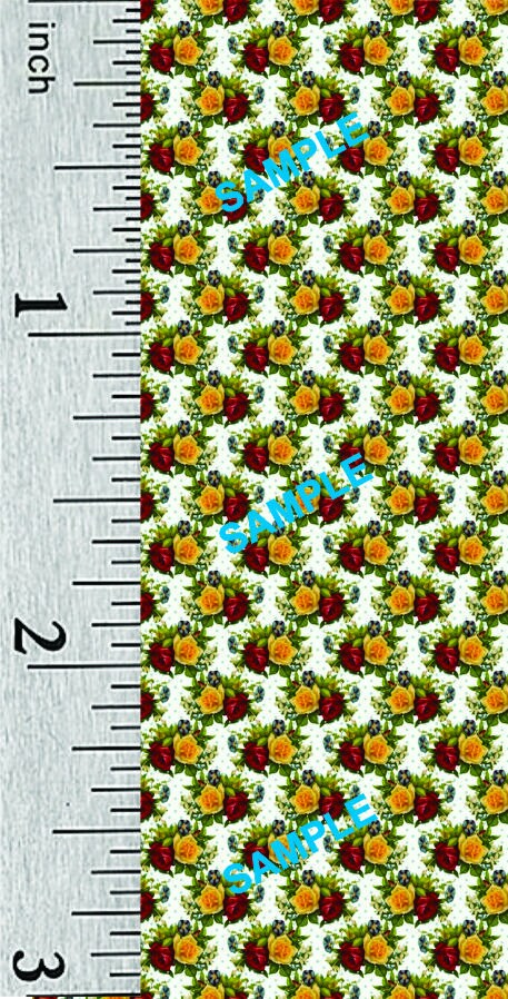 Quarter Scale, Half Scale and 1:144 Scale Miniature Floral Dollhouse ...