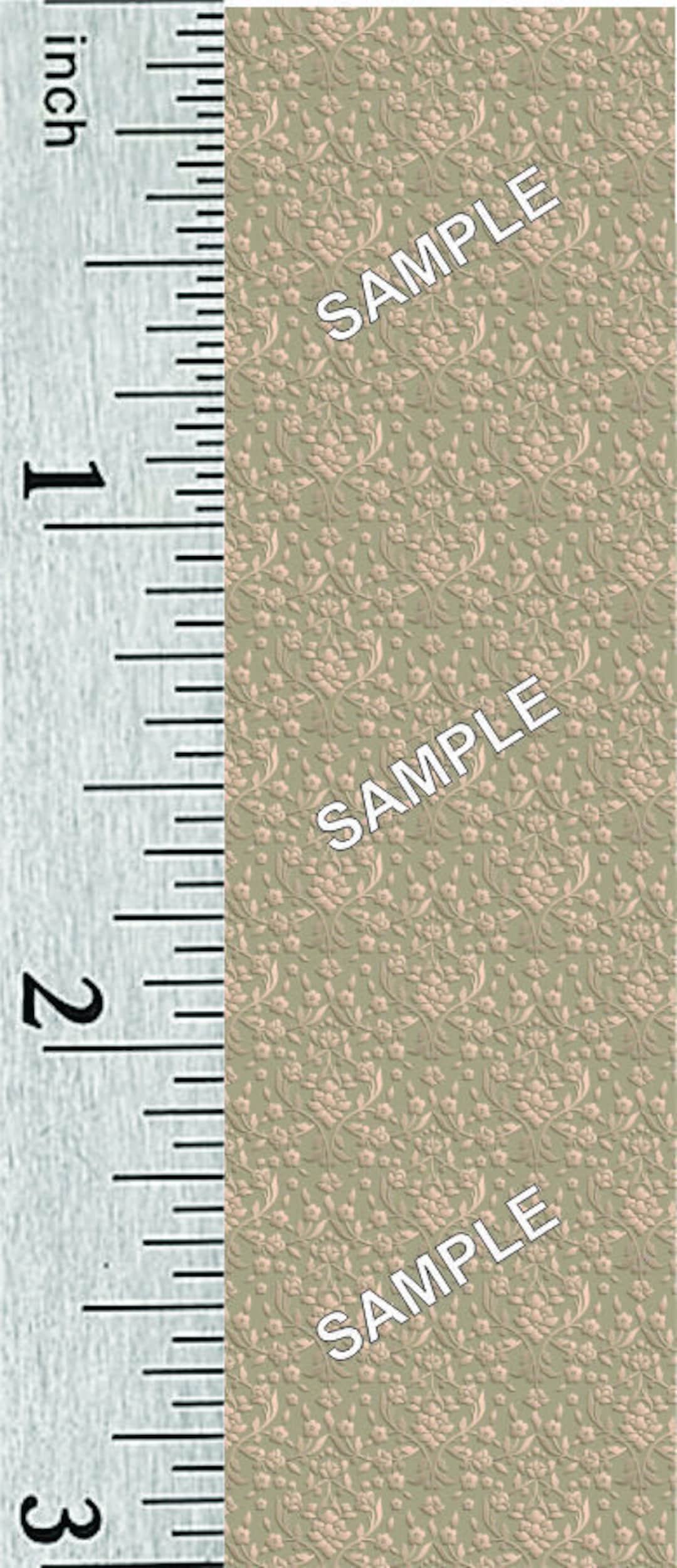 Quarter Scale, Half Scale and 1:144 Scale Miniature Dollhouse Wallpaper ...