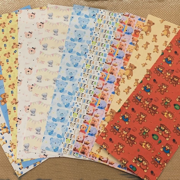 Teddy Bear Wrapping Paper - Etsy