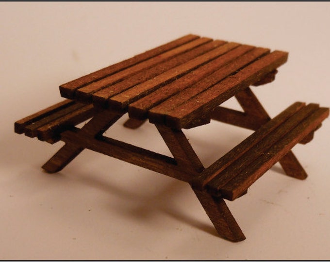 Quarter (1:48) Scale Miniature Picnic Table Kit - Etsy