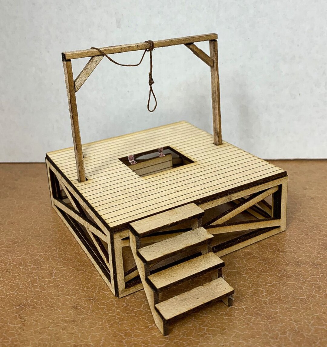 Miniature Quarter (1:48) Scale Gallows Kit - Etsy