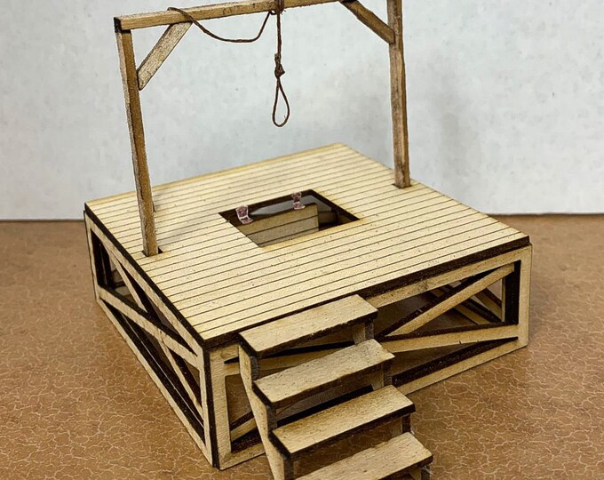 Miniature Quarter 1:48 Scale Gallows Kit | Etsy