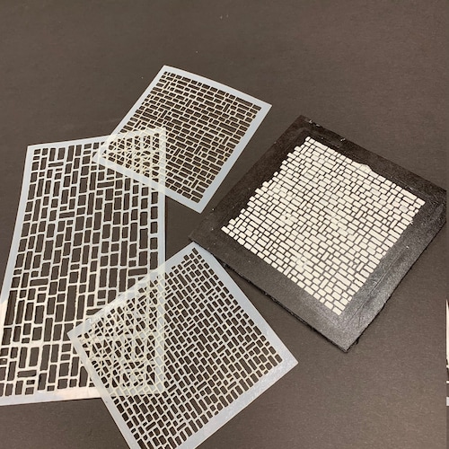 Cobblestone Stencil for Miniatures - Etsy