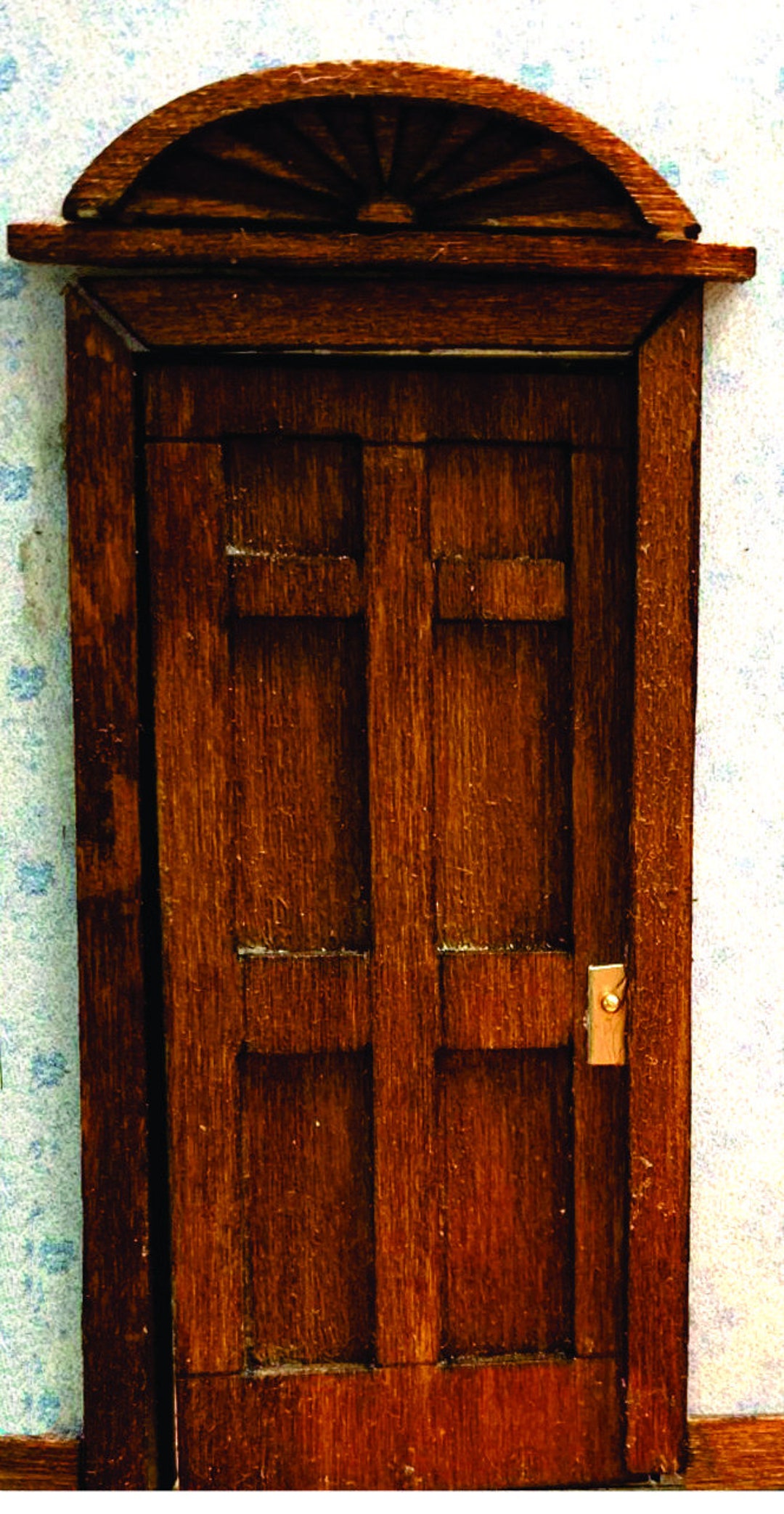 Miniature 1:48 Scale Door With Semi-circular Pediment - Etsy