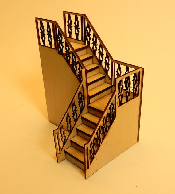 Miniature 1:48 Scale Corner Staircase | Etsy