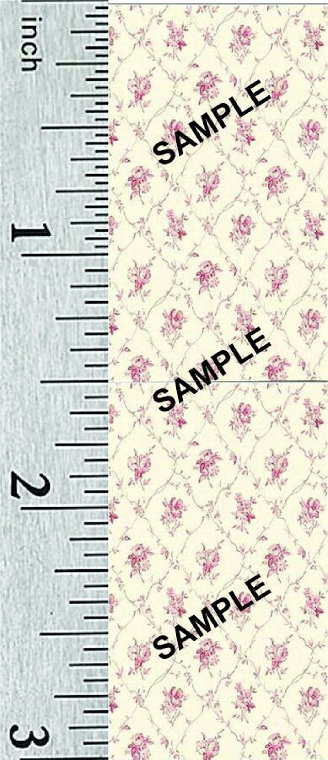 Quarter Scale, Half Scale and 1:144 Scale Miniature Floral Dollhouse ...