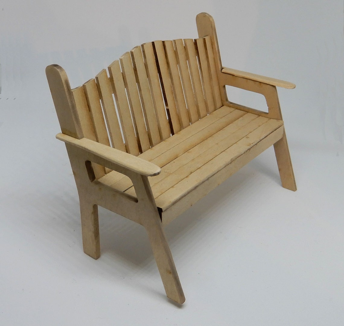 Miniature 1:12 Scale Bench Kit - Etsy Canada