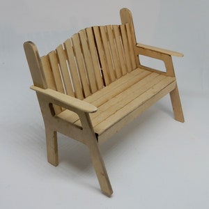 Miniature 1:12 Scale Bench Kit - Etsy Canada