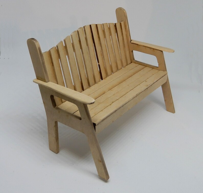 Miniature 1:12 Scale Bench Kit - Etsy Canada
