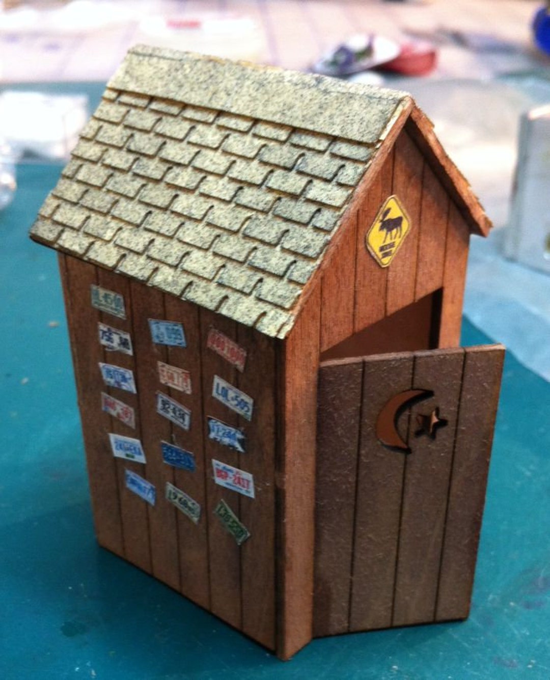 Miniature Quarter (1:48) Scale Outhouse Kit - Etsy