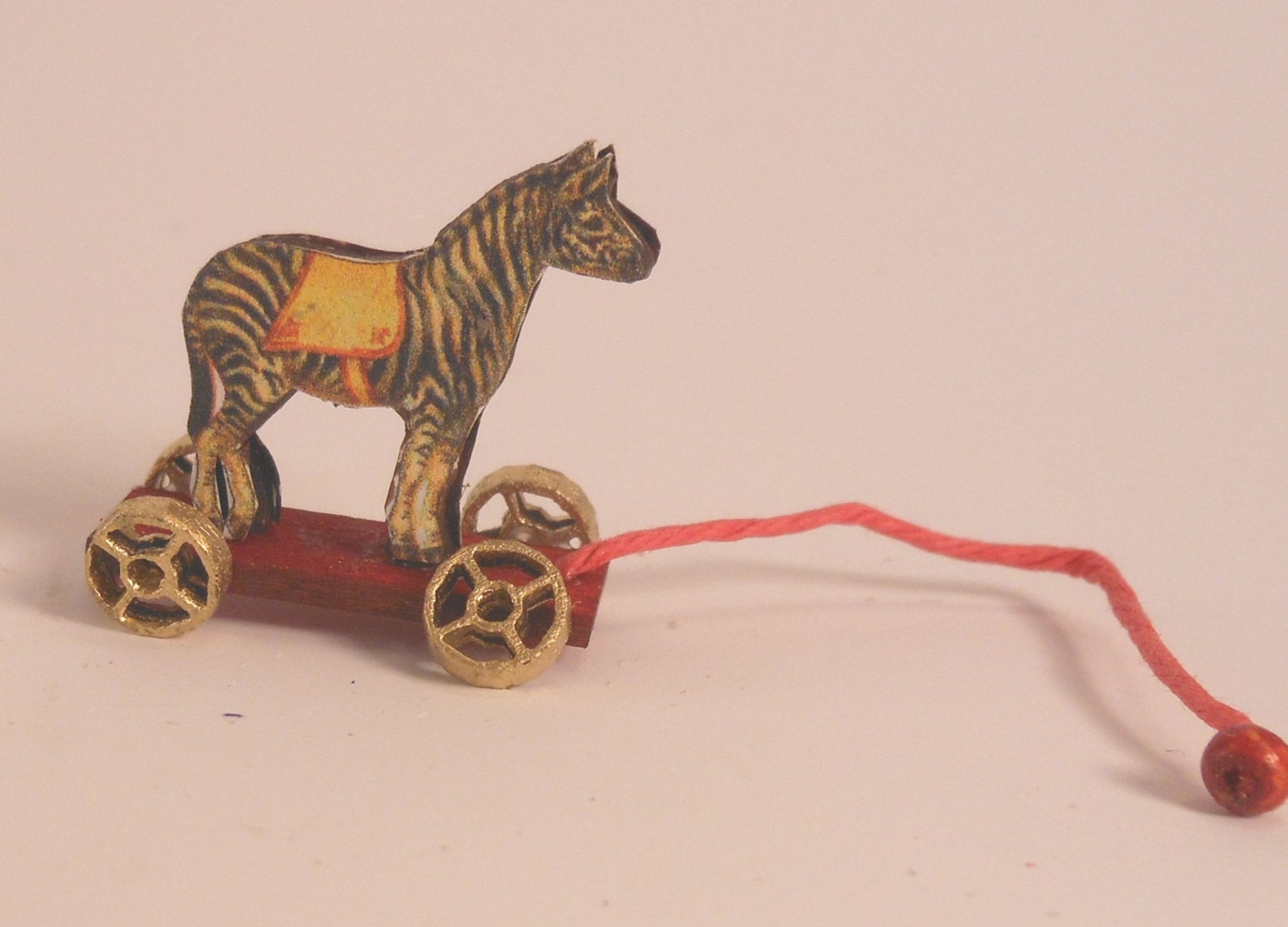 Miniature 1:12 Scale Zebra Pull-toy KIT | Etsy