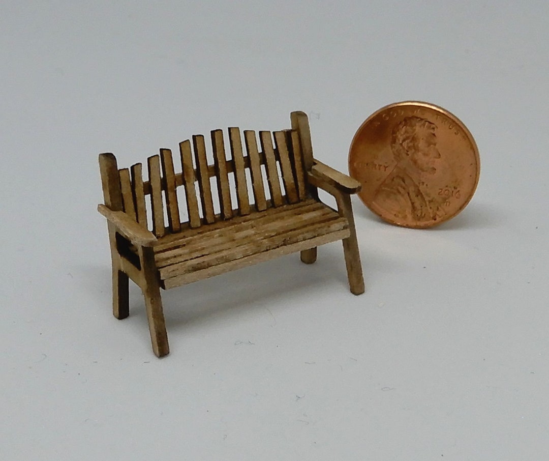 Miniature 1:48 Scale Bench Kit - Etsy