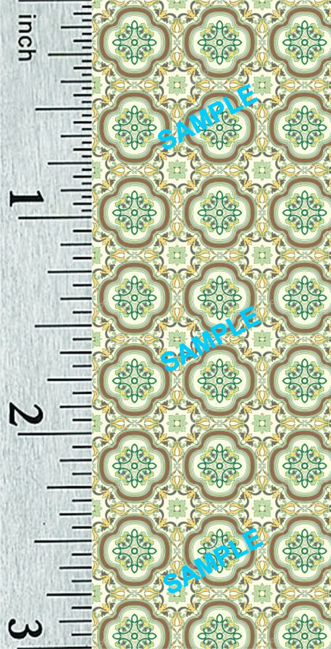 Quarter Scale and 1:144 Scale Miniature Victorian Dollhouse Tile ...