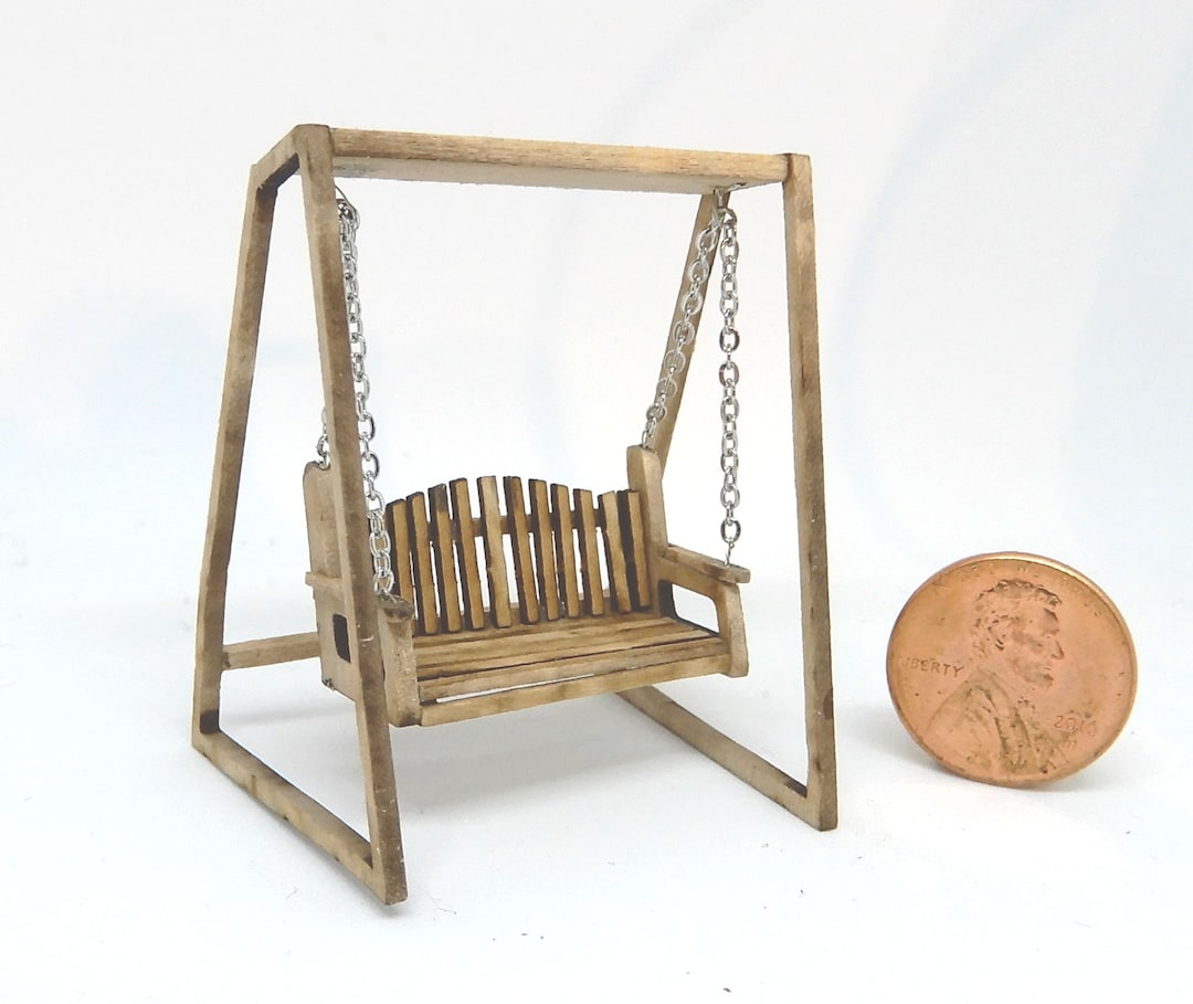 Miniature 1:48 Scale Swinging Patio Bench Kit - Etsy