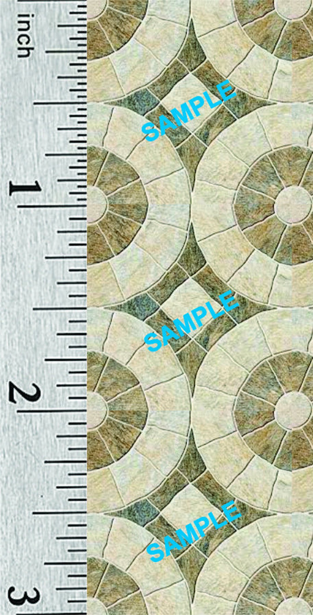 Quarter Scale and 1:144 Scale Miniature Dollhouse Patio Stone Flooring ...