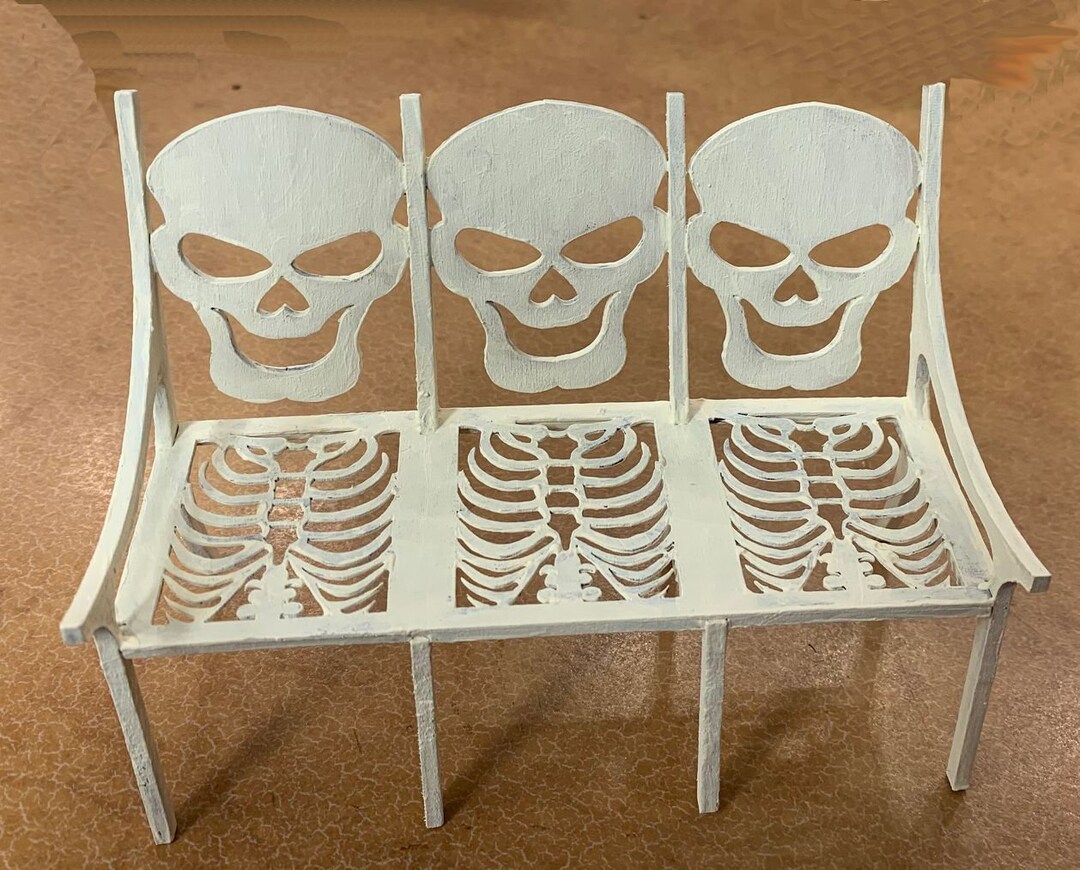 Miniature 1:12 Scale Skeleton Bench Kit - Etsy