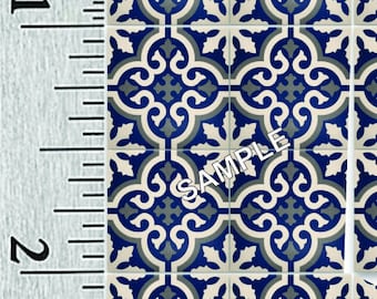 Quarter Scale and 1:144 Scale Miniature Victorian Dollhouse Tile ...