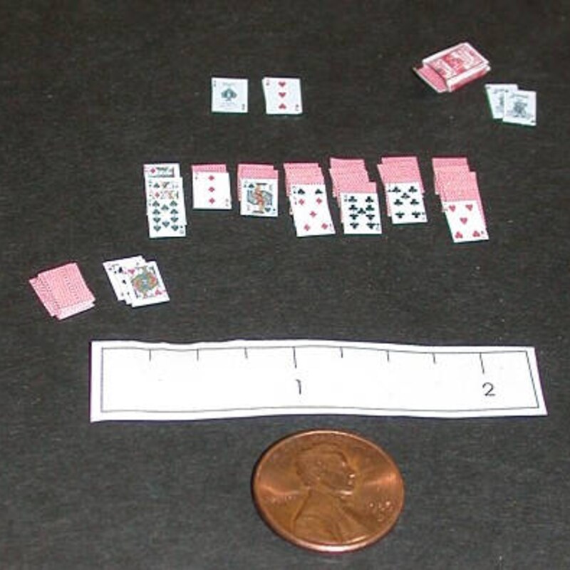 Miniature Playing Cards - Etsy