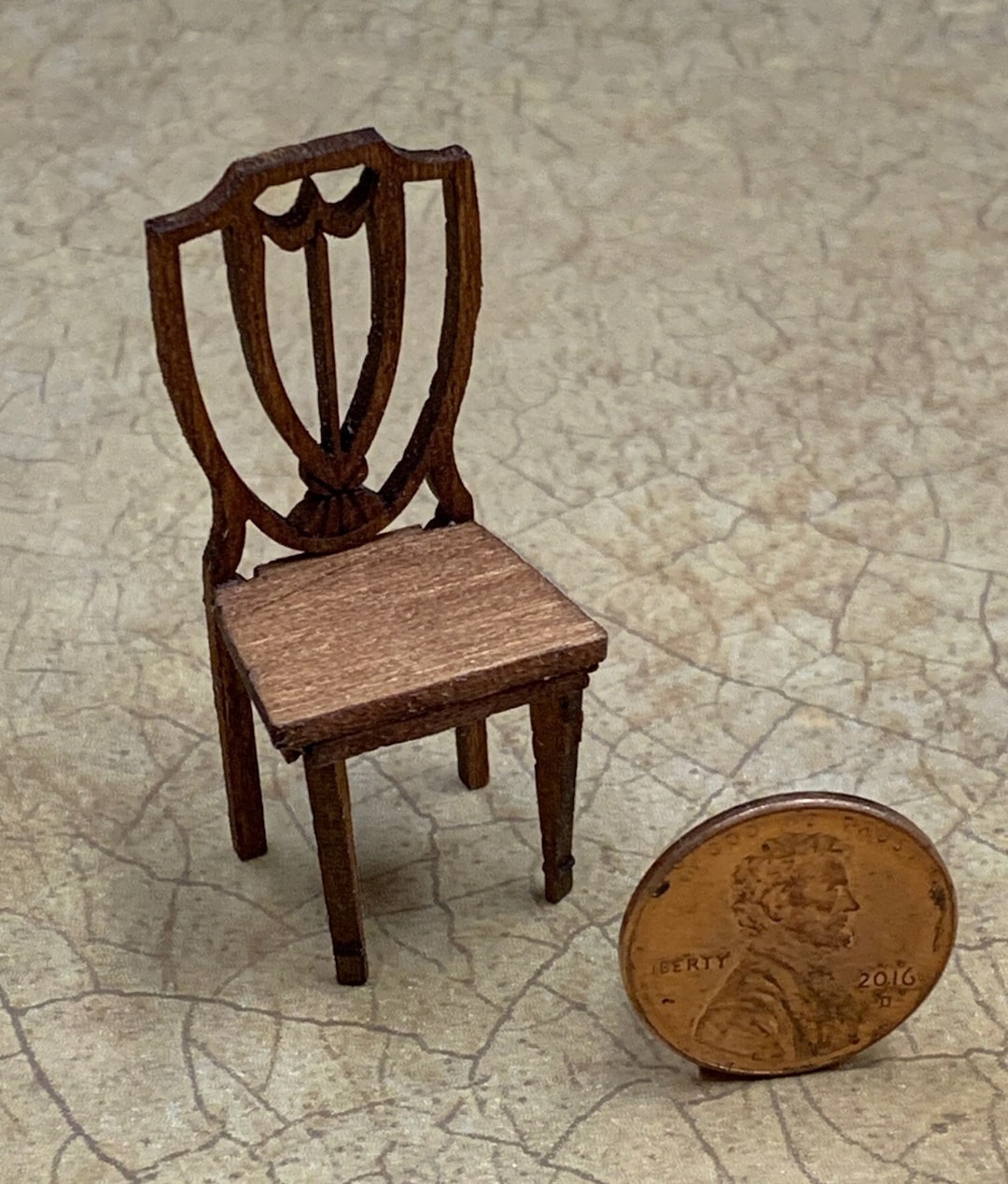Miniature 1:24 Scale Shield Back Chair KIT - Etsy