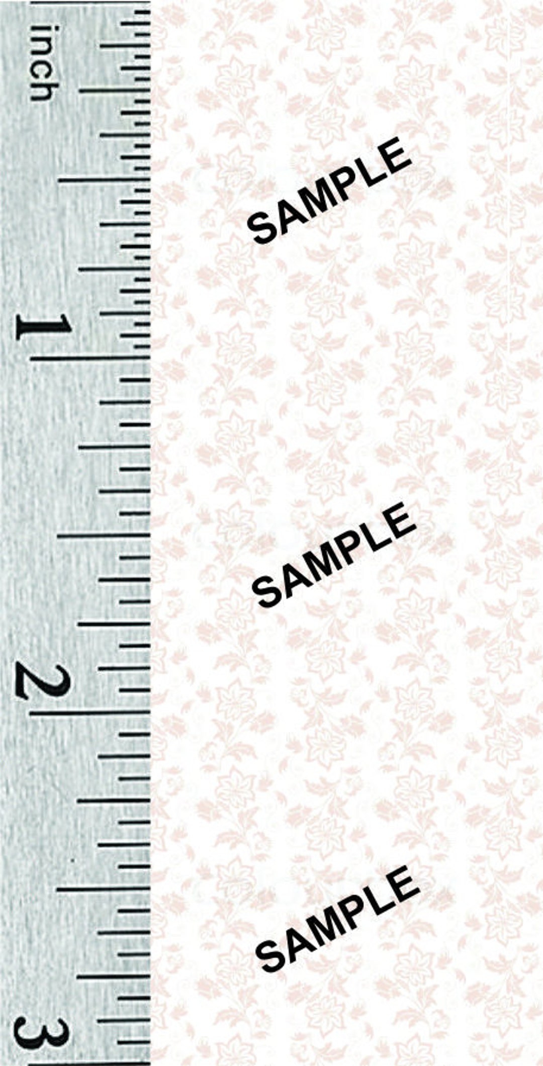 Quarter Scale, Half Scale and 1:144 Scale Miniature Patterned Dollhouse ...