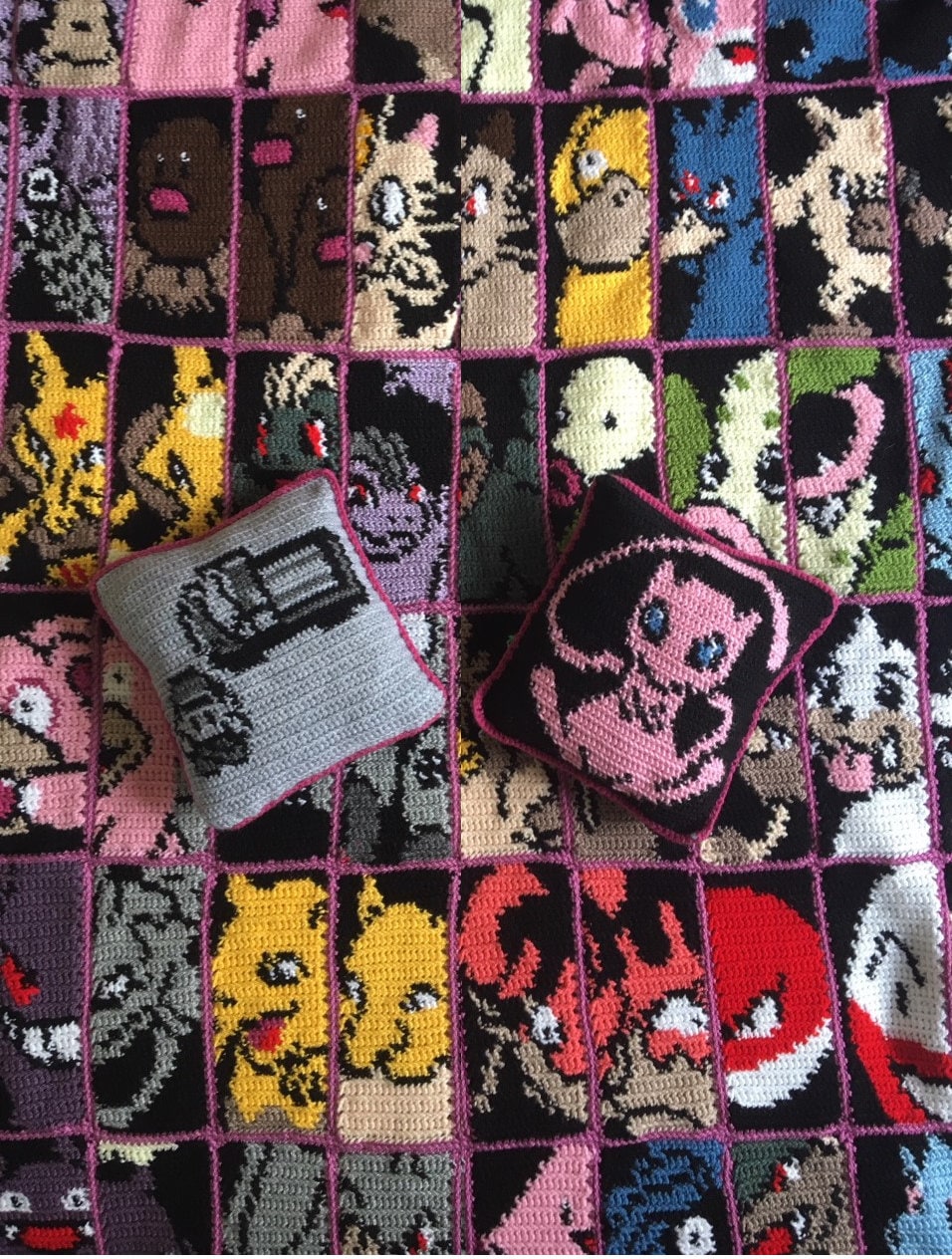 PATTERN ONLY Gen 1 Pokemon Crochet Blanket Pattern - Etsy