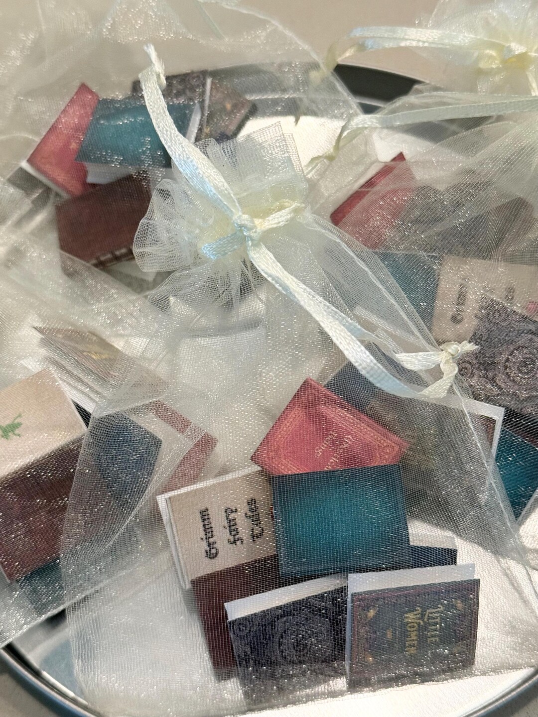 Lil’ Bag-o-books - Set of 7 Handmade Mini Vintage-inspired Books for ...