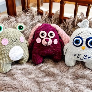 Crochet Frog Book Pillow, Crochet Book Buddy, Stuffed Animal, Book Bag ...