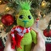 Baby Grinch Stuffie, Christmas Stuffie, Amigurimi, Grinch Toy, Stuffed ...