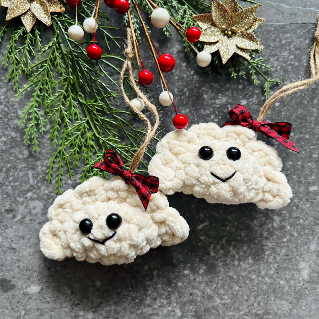 Crochet Pierogi Christmas Ornament: Amigurumi Dumpling Decor - Etsy