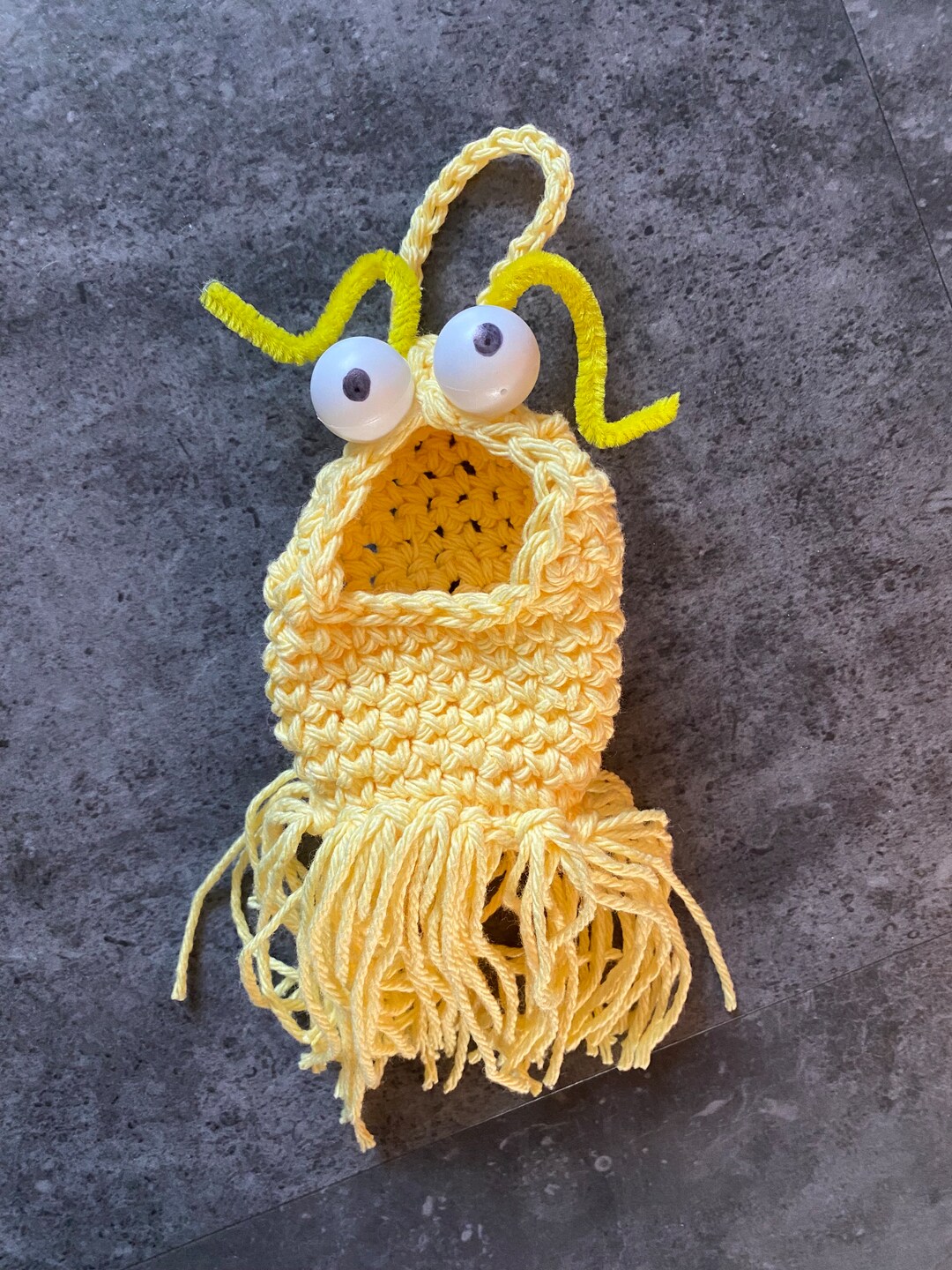 Mini Martian Hanger, Hanging Martian, Crochet Martian, Crochet Alien ...