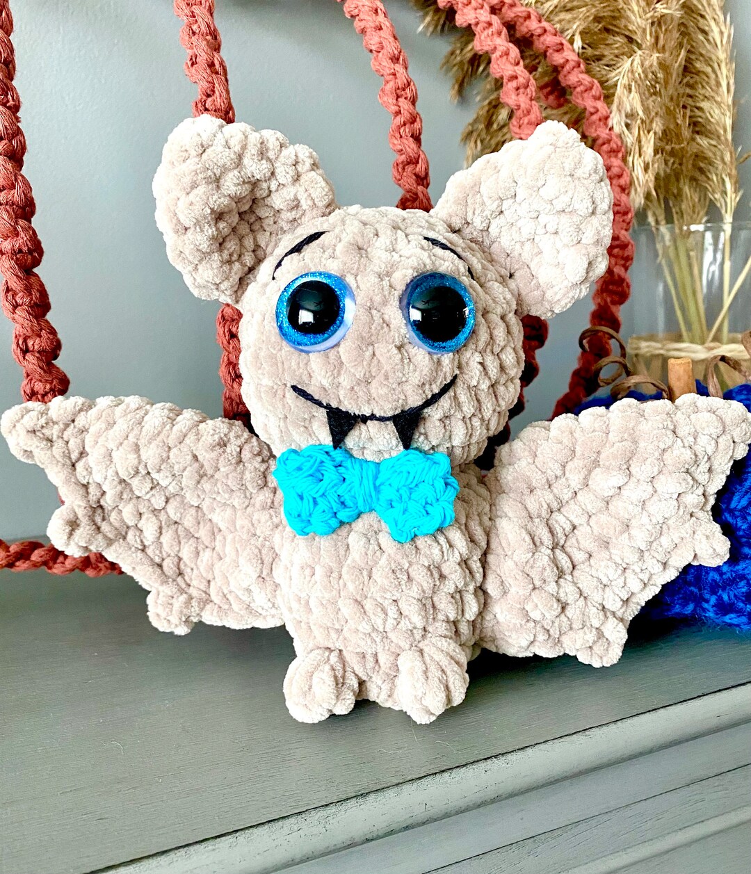 Crochet Bat Pattern Only, Vlad the Bat Stuffie, Bat Toy, Squishy Bat ...