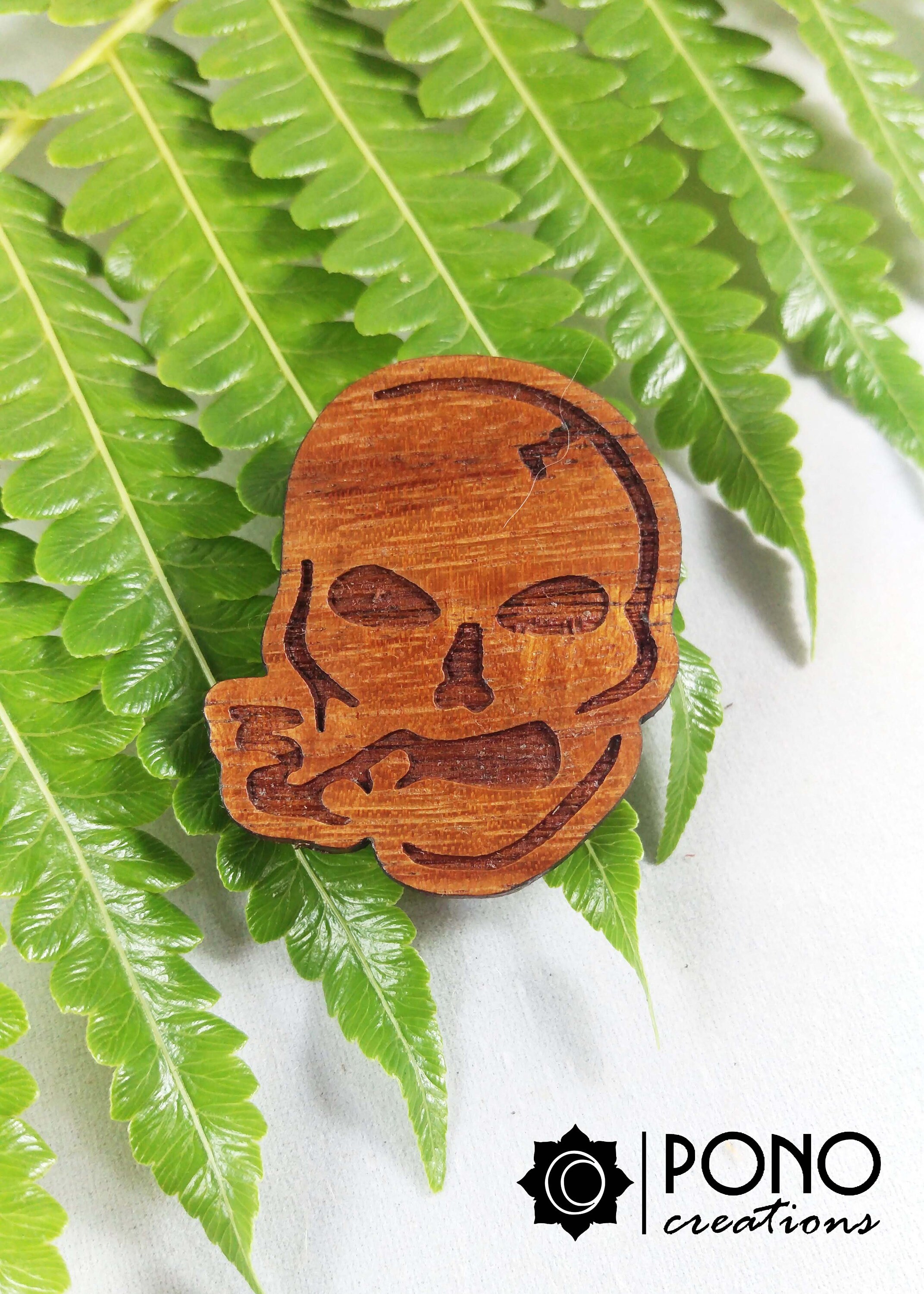 Laser Engraved Slightly Stoopid Skull Solid Wood Hat | Etsy