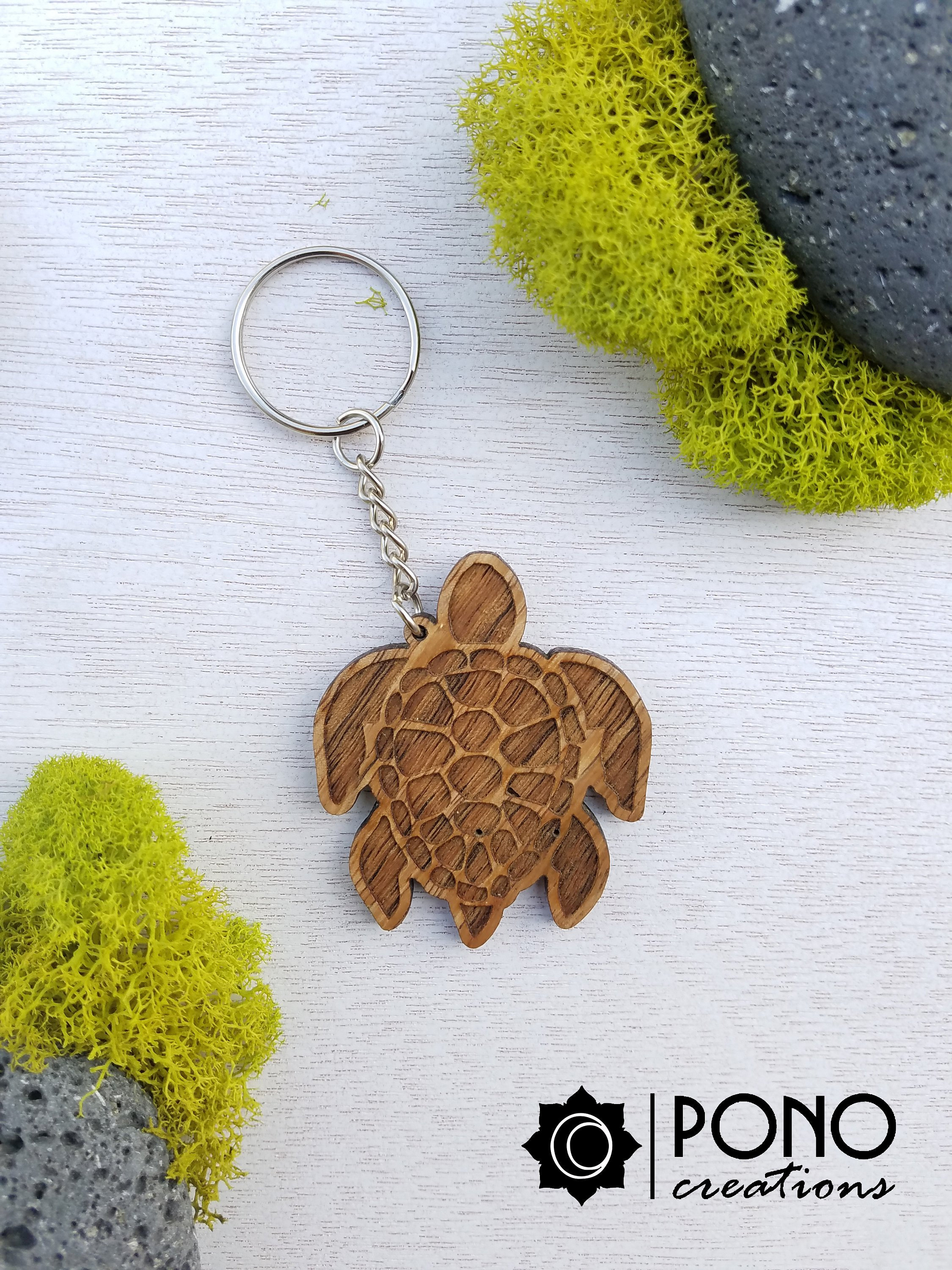 Hawaiian Turtle Keychain - Etsy