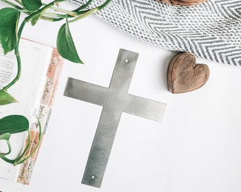 Rose Crowned Cross, Metal Crowned Cross Adorned With a Delicate Rose ...