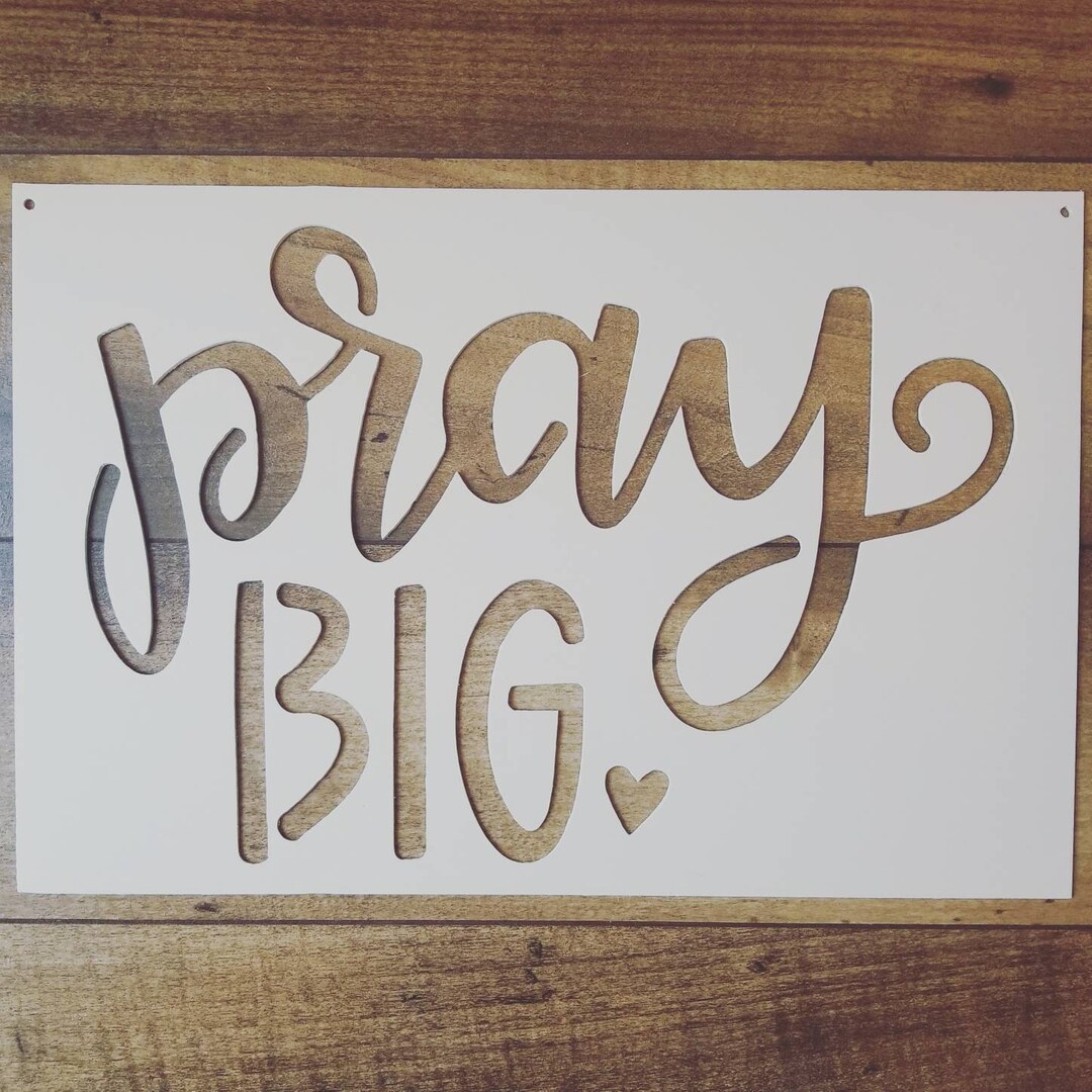 Pray BIG Metal Sign - Etsy