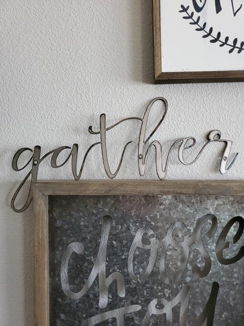 Gather Metal Sign - Etsy