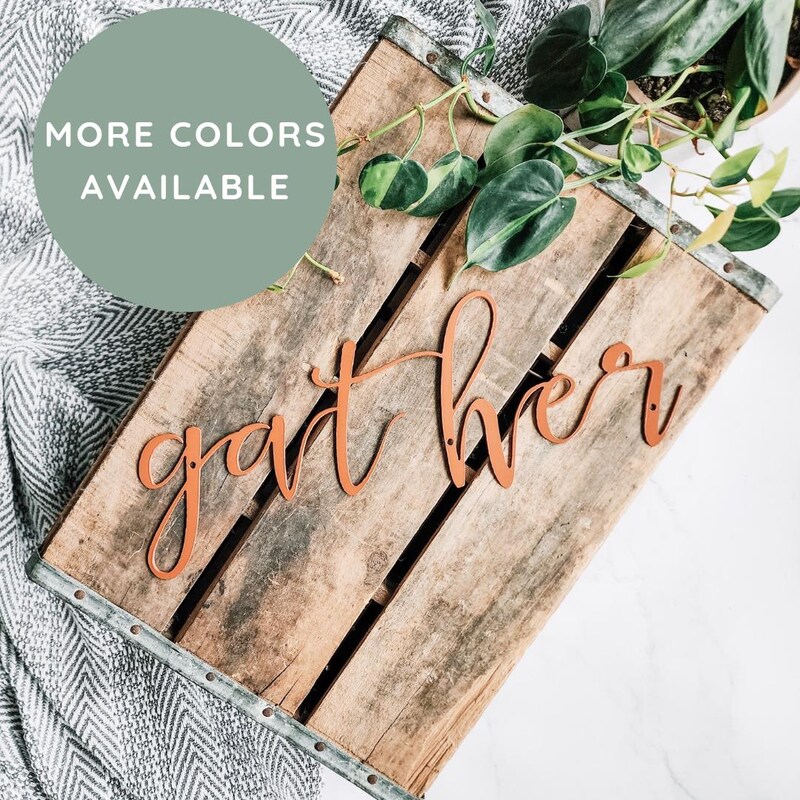 Gather Sign - Etsy