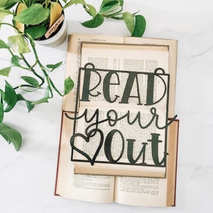 Read Your Heart Out Metal Sign | Reading Sign | Library | Books ...
