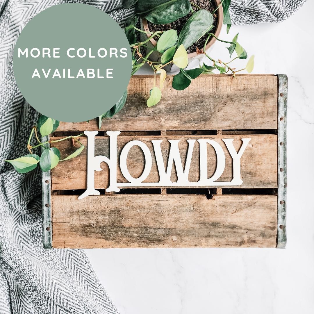 Howdy Metal Sign | Western Decor | Country Metal Sign - Etsy