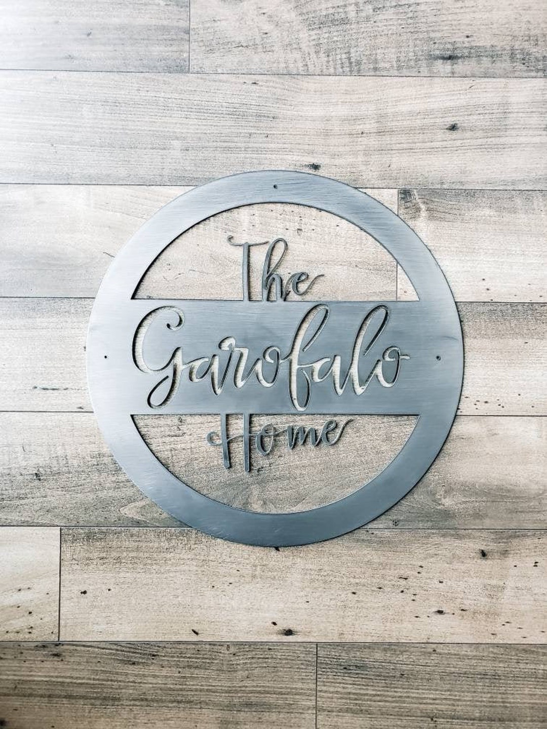 Custom Metal Last Name Home Sign | Realtor Gift - Etsy.de