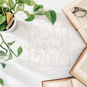 Read Your Heart Out Metal Sign | Reading Sign | Library | Books ...