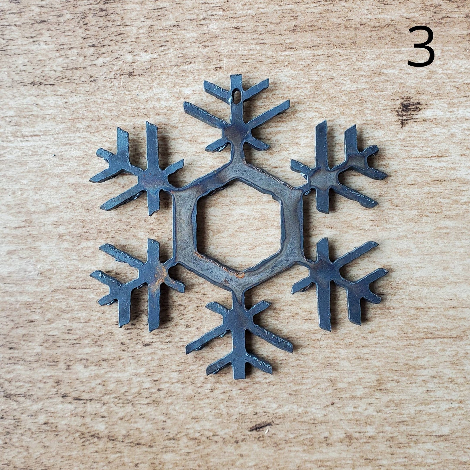 Metal Snowflake Ornaments - Etsy