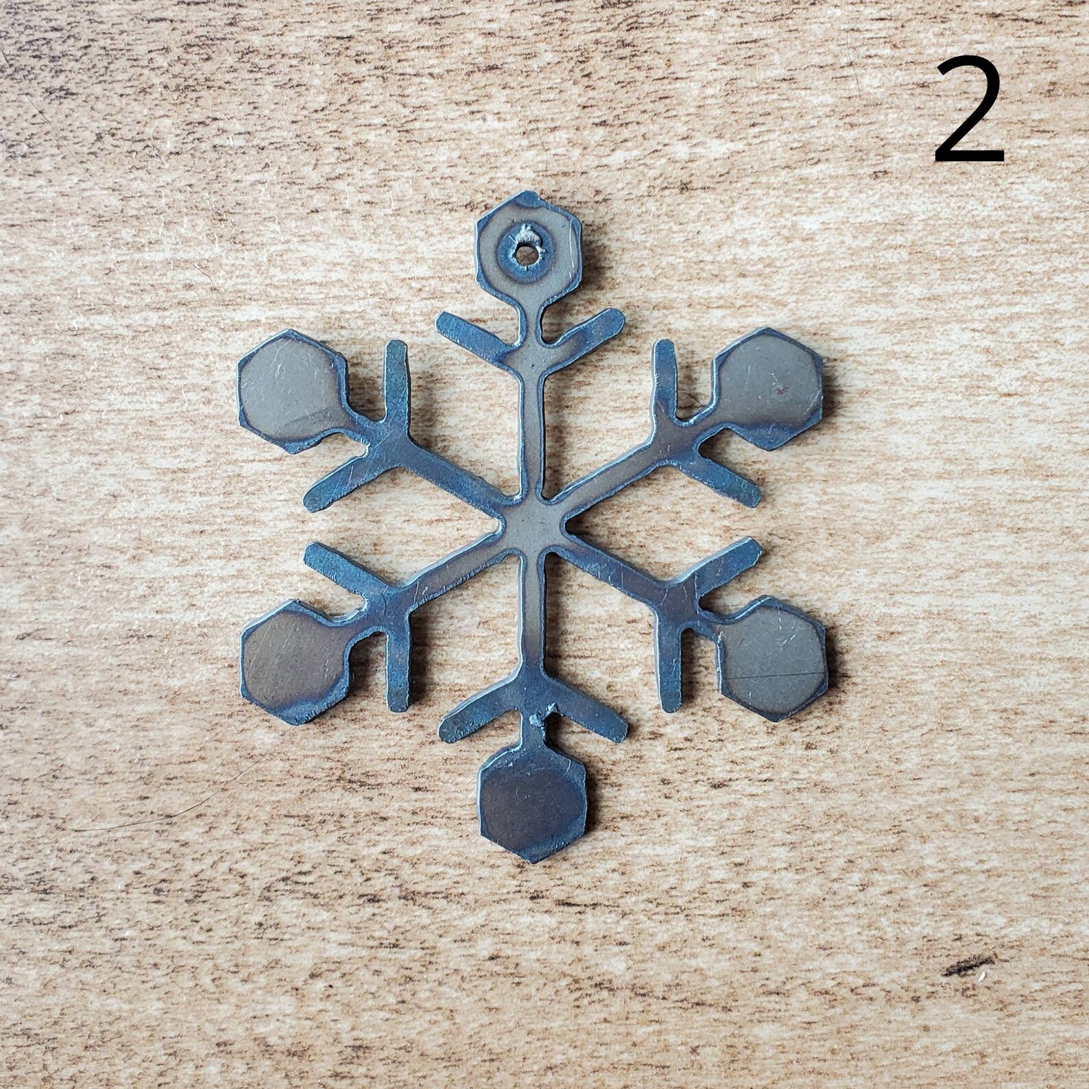 Metal Snowflake Ornaments | Etsy