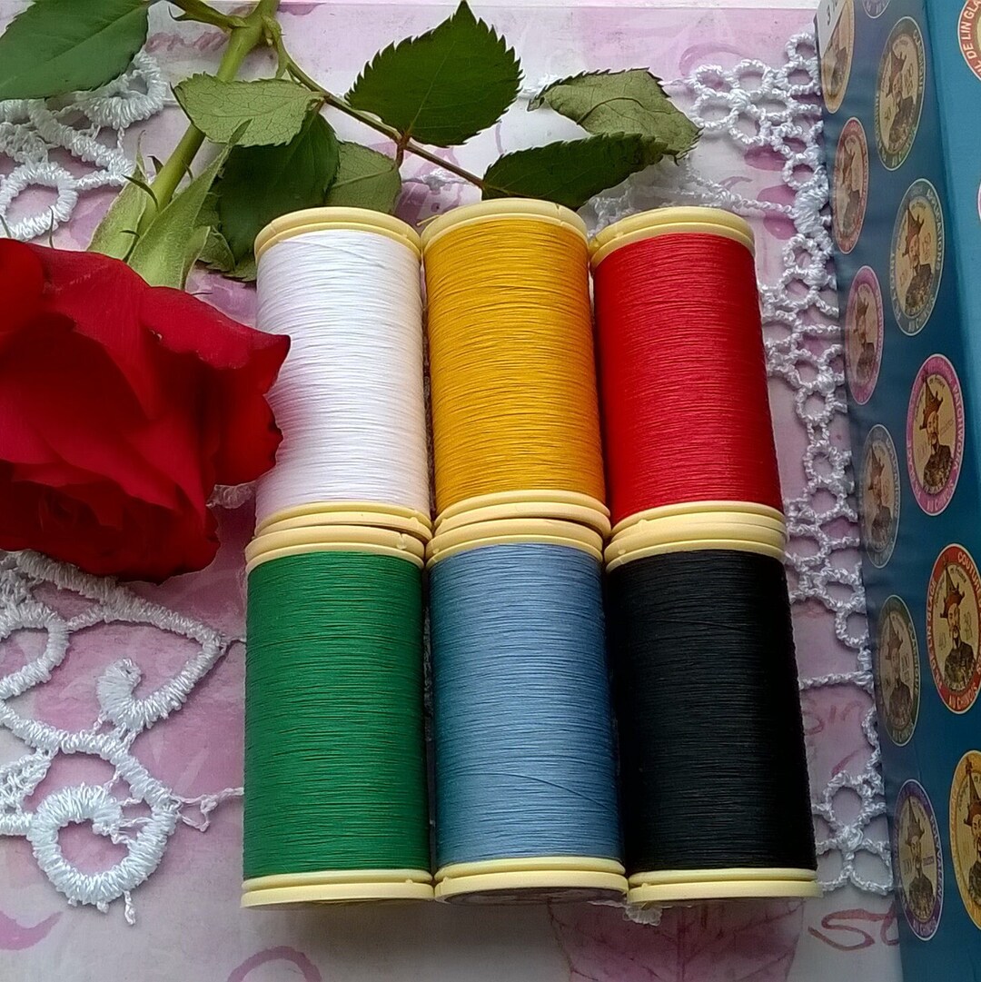 Creative Pack of 6 Gloving Waxed Cotton Thread - "vif" - Fil Au Chinois ...