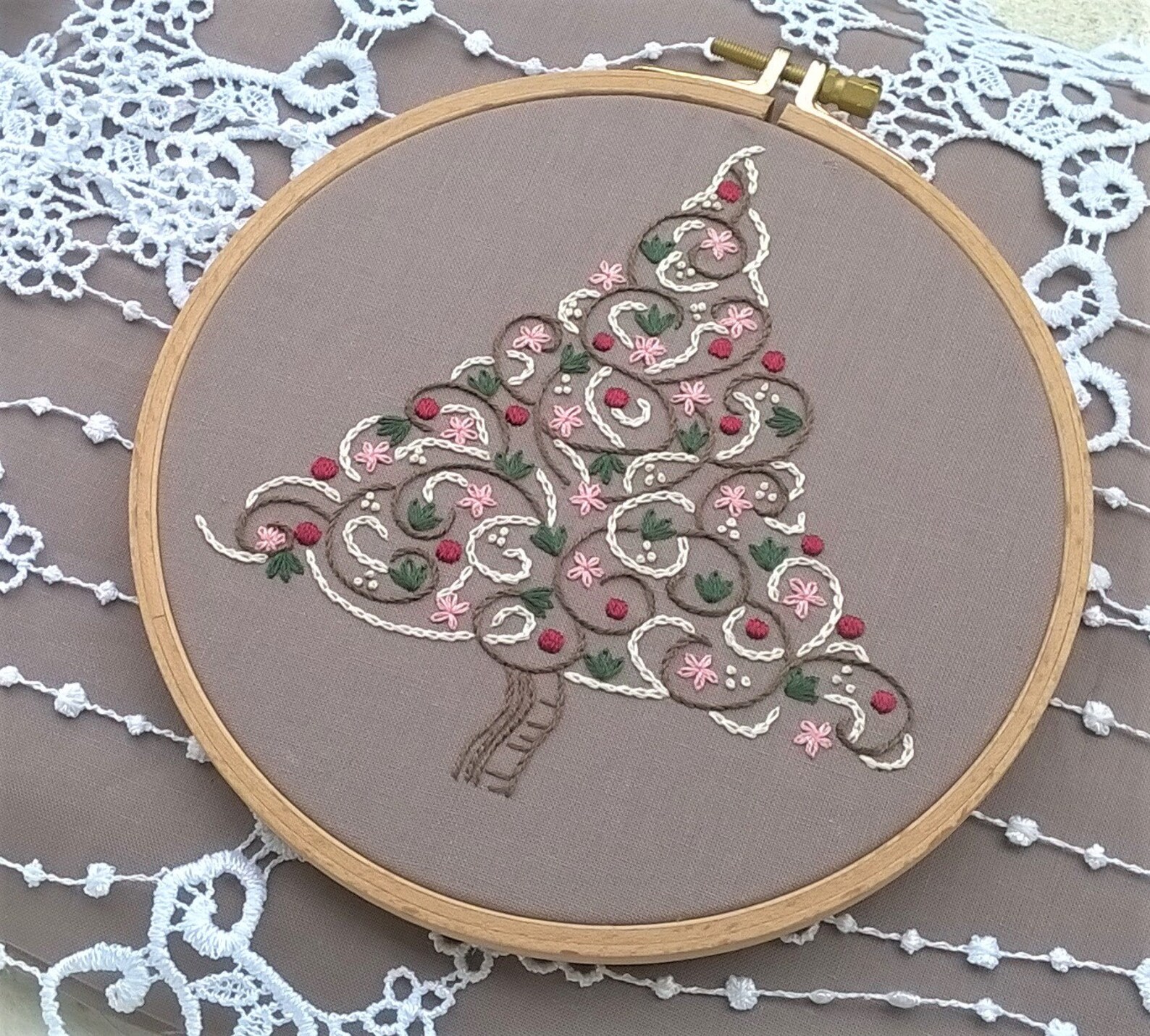 Christmas Tree Embroidery KIT Hand Embroidery Pattern DIY - Etsy