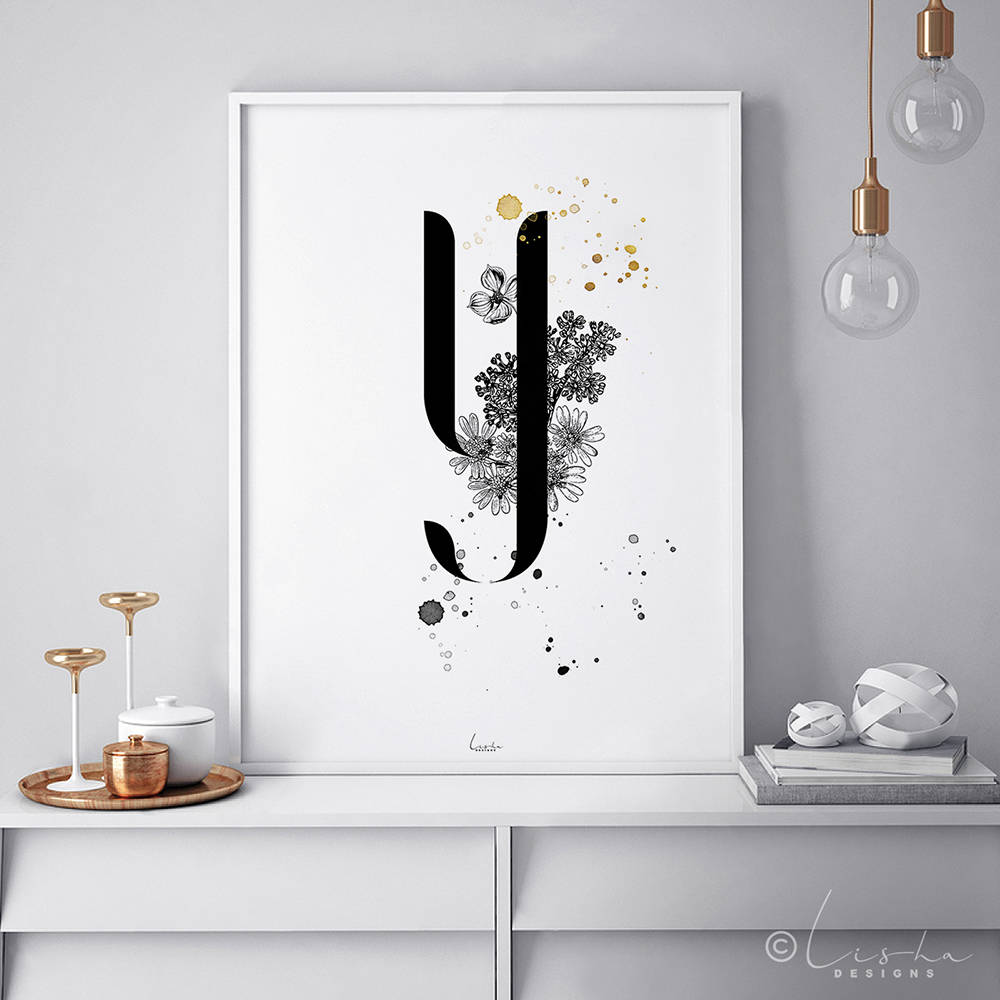Letter & Poster Font Prints Alphabet Typography - Etsy