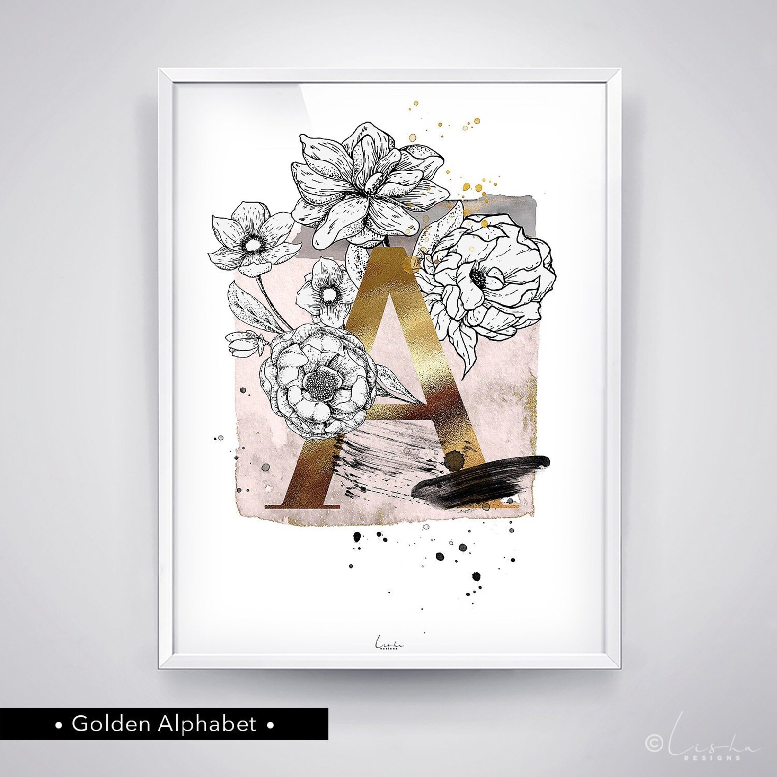 Letter, A Z, Poster, Font, Prints, Alphabet, Typography, Initials, Typo ...