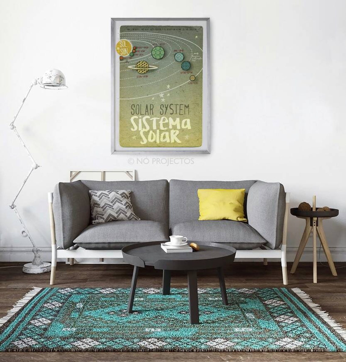 Original SOLAR SYSTEM Wall Art Printing Poster Illustration - Etsy