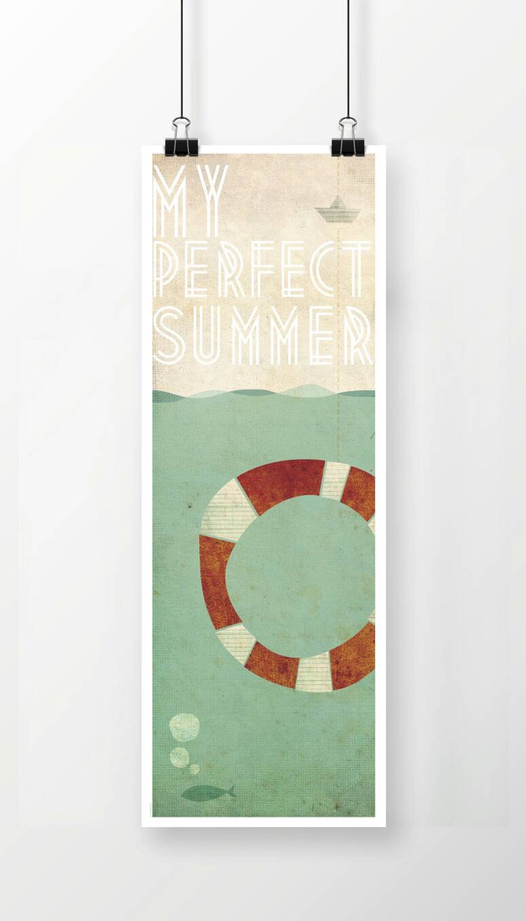 Original MY PERFECT SUMMER Wall Art Printing Poster Illustration Print ...